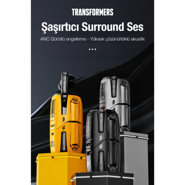 Transformers TF-T01 PRO Bluetooth 5.4 Kulak İçi Kulaklık - Siyah - Newotech